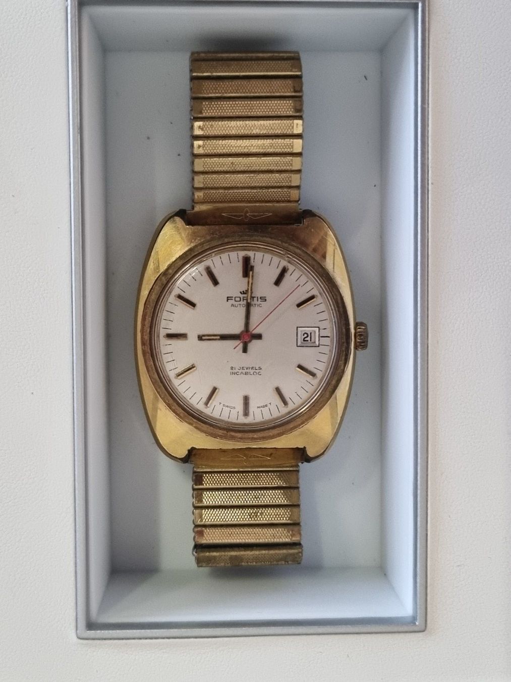 Fortis Automatic Uhr, 21 Jewels, Incabloc, Swiss Made, 60er (Gebraucht ...