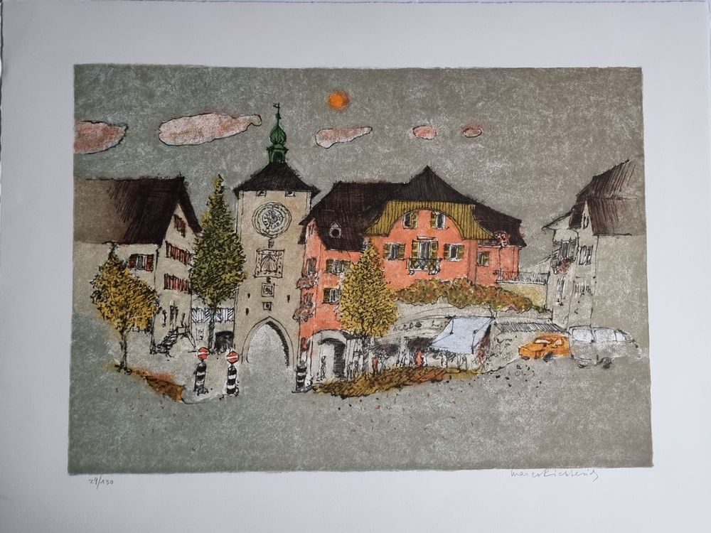 MARCO RICHTERICH FARBLITHOGRAPHIE AUF BÜTTENPAPIER (Gebraucht) in Gersau für CHF 38 – mit ...