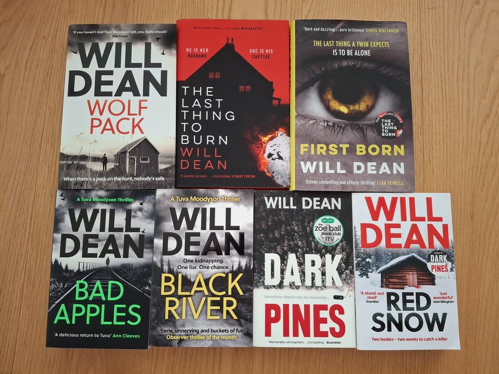 WILL DEAN Collection 7 English Books - Wolf Pack Red Snow .. (Gebraucht ...