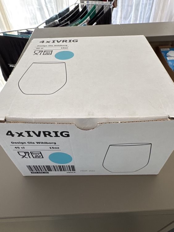 4x IKEA Gläser, Design Ola Wihlborg, 45 cl, neuwertig (Neu und ...