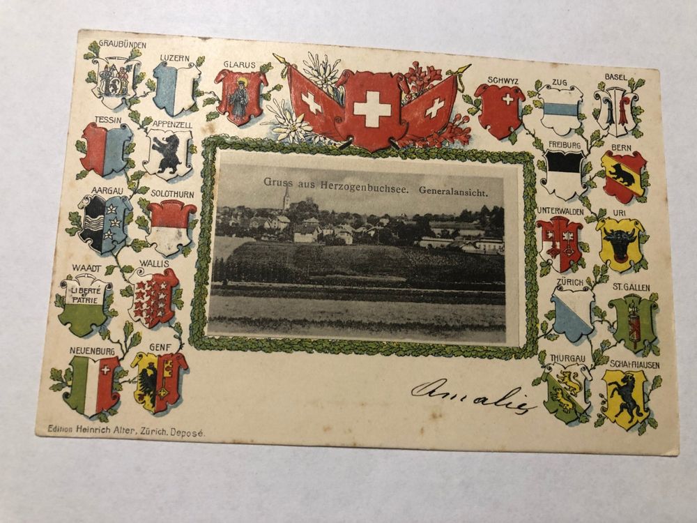 Gruss aus Herzogenbuchsee - Generalansicht / Kantonswappen (Gebraucht) in Pfäffikon ZH für CHF 9 ...