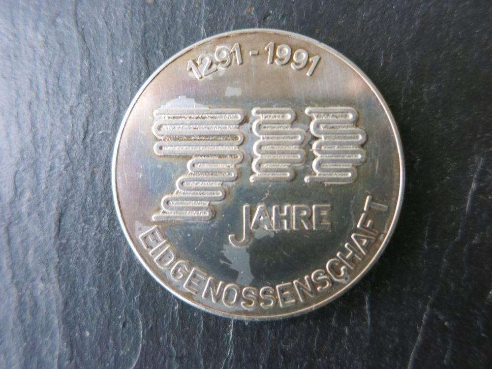 Medaille 700 Jahre Eidgenossenschaft 1291-1991 (Gebraucht) in Zürich für CHF 1 – mit Lieferung ...
