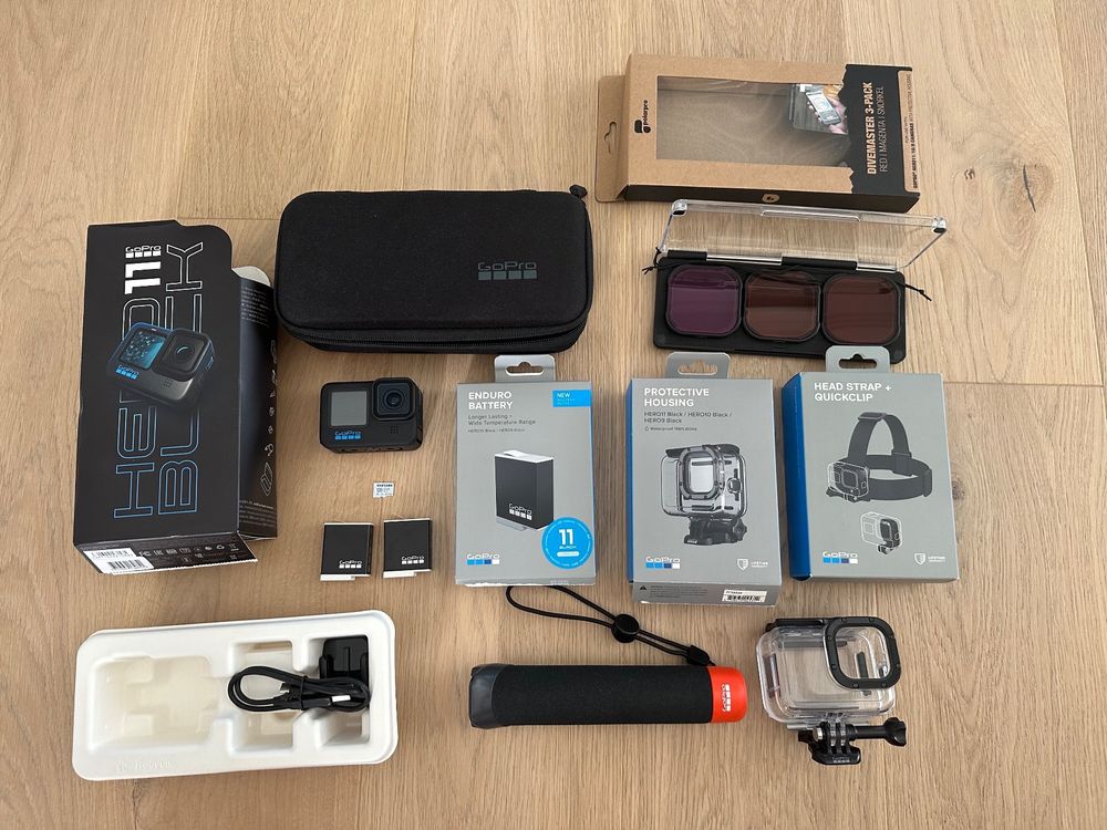 GoPro Hero 11 Black 128GB Diving Set - Diverses Zubehör (Gebraucht) in ...