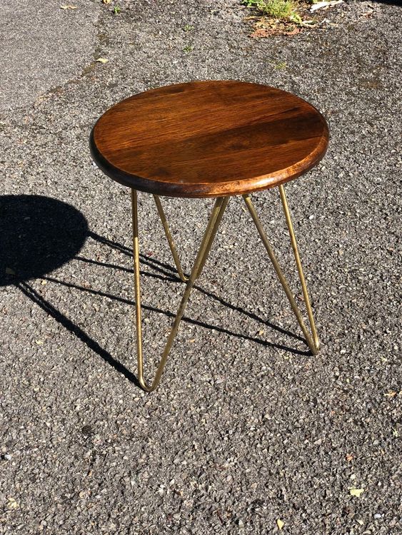 Super Hocker, Blumenständer, mit neuem Holzsitz | Kaufen auf Ricardo