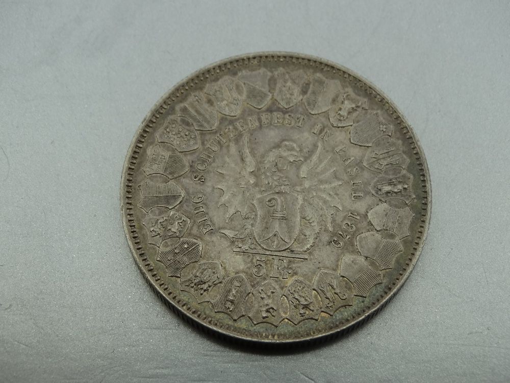 antike schützenfest Basel 1879 5fr Medaille | Kaufen auf Ricardo