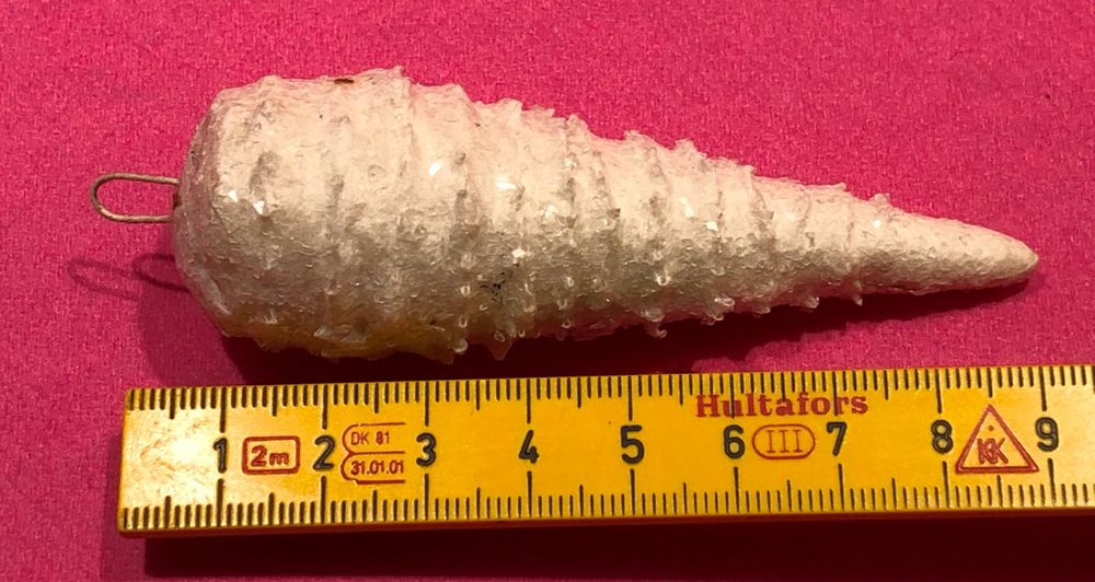 Antiker Weihnachtsschmuck, weisser Zapfen aus Watte | Kaufen auf Ricardo