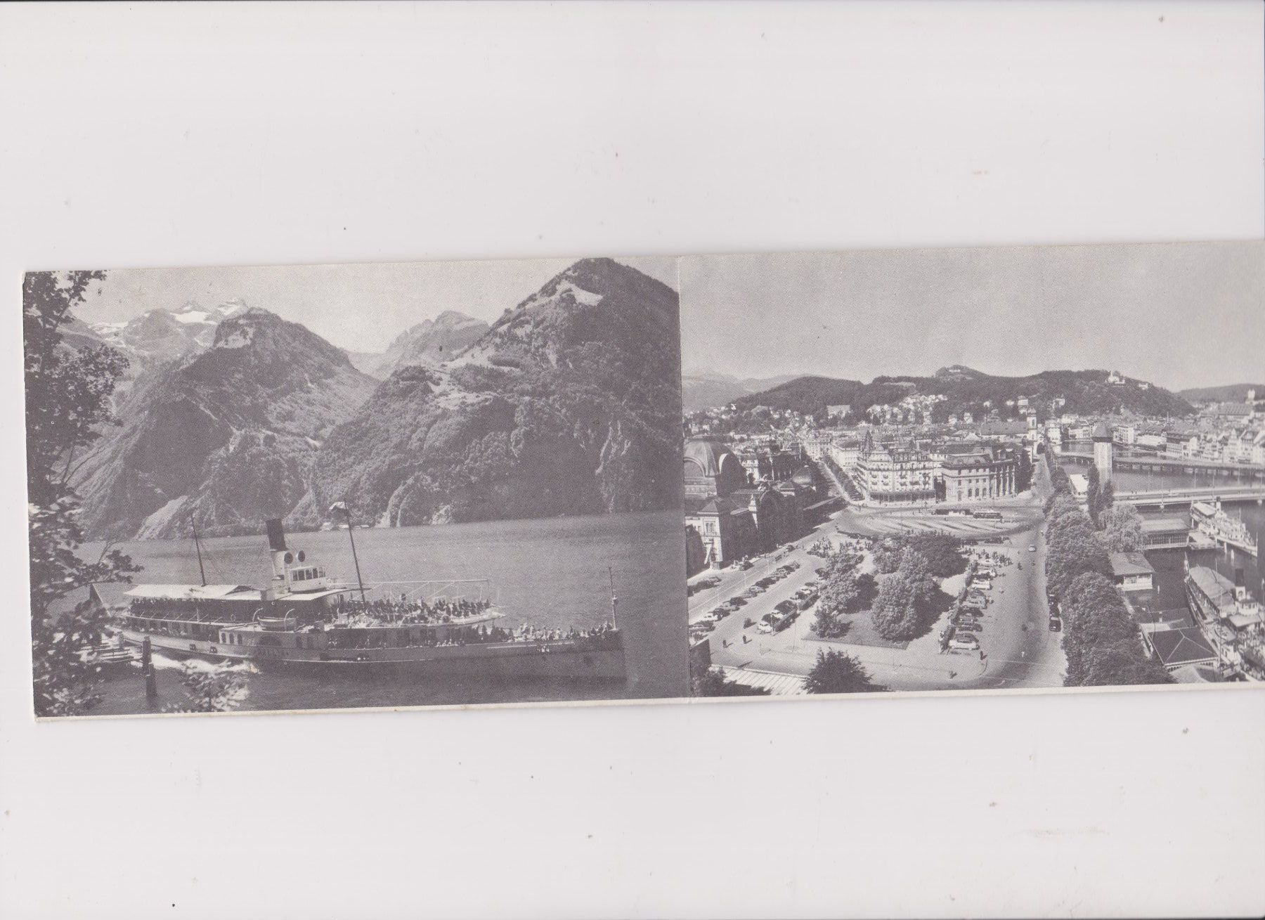 Prospectus lake of Luzern ... Dampfschiff - vintage (D'occasion) à Bex ...
