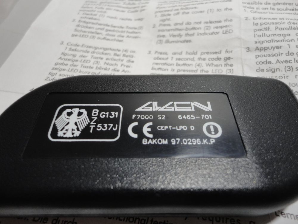 Funkfernsteuerung GFU Gilgen F7000 S2 (Neu (gemäss Beschreibung)) in ...