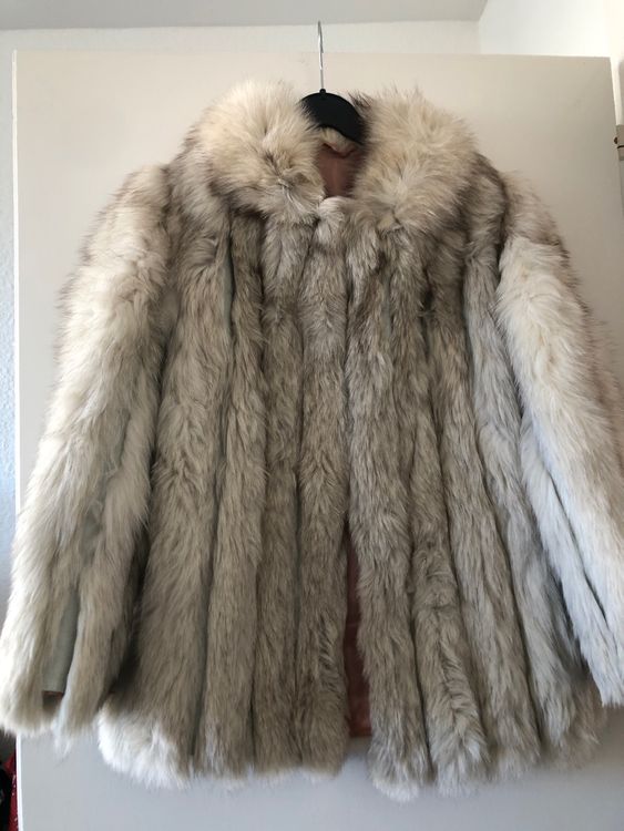 Manteau en fourrure véritable de renard et cuir (D'occasion) à Onex ...