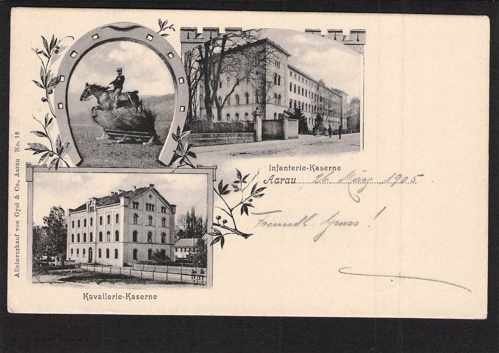 ^Infanterie Kaserne Aarau , gel. 1905 (Gebraucht) in Reichenburg für CHF 17 – mit Lieferung auf ...