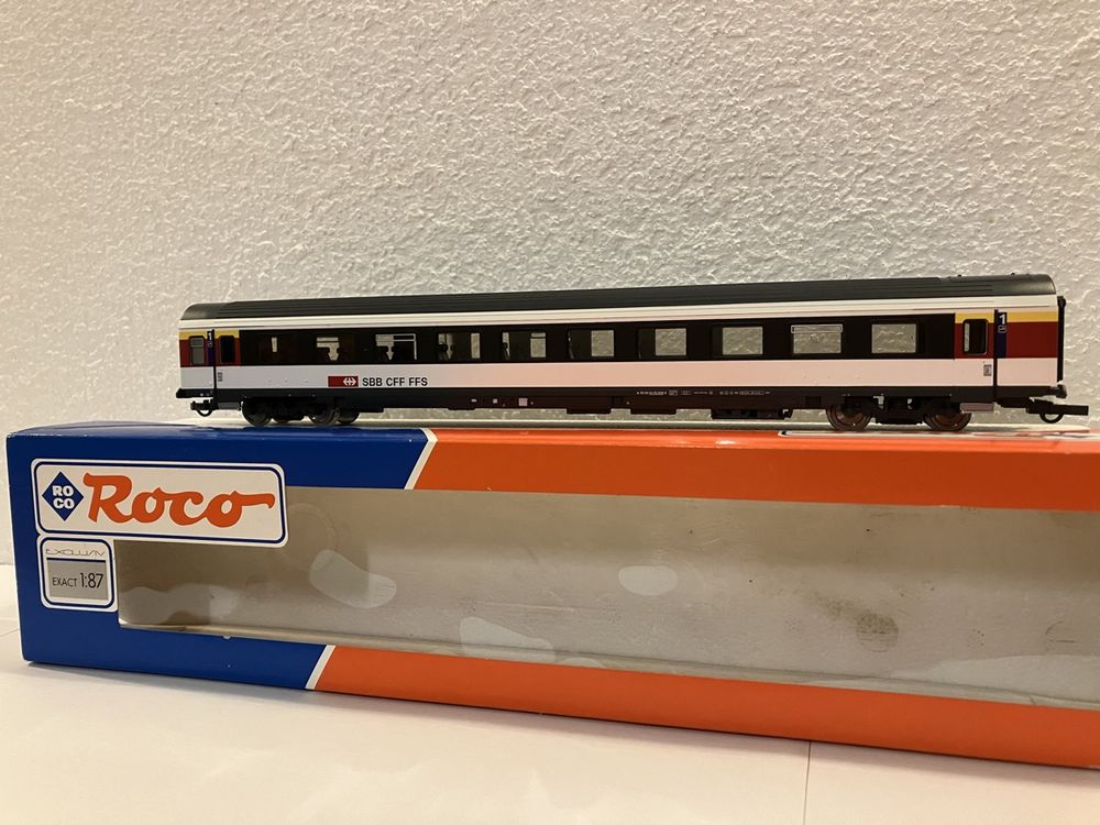 HO AC / Roco / Voiture VU IV 1ère classe CFF, couleurs ICN | Kaufen auf Ricardo