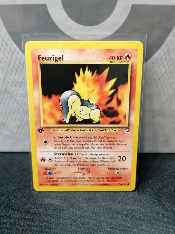 1. EDITION FEURIGEL NEO GENESIS 2001 POKEMON KARTE (Gebraucht) in ...
