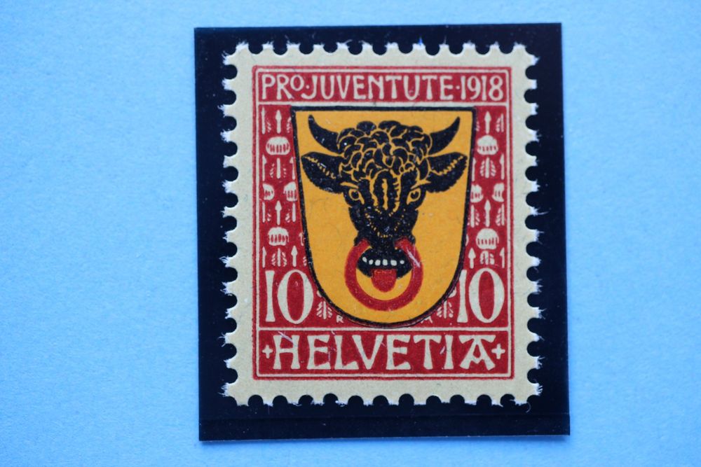 PJ 1918 - Nr. 10 tadellos postfrisch ** + ABART - Kanton URI (Neu ...