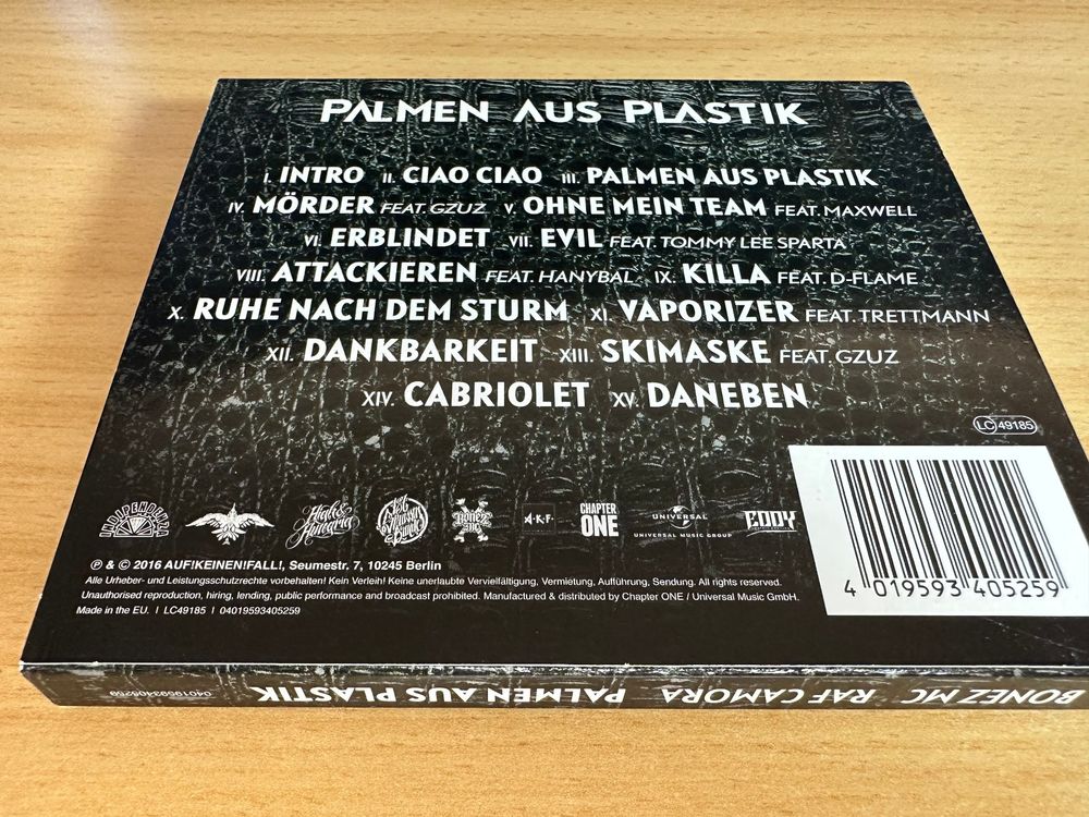 Bonez MC & RAF Camora – Palmen Aus Plastik (Gebraucht) in für CHF 8.5 ...