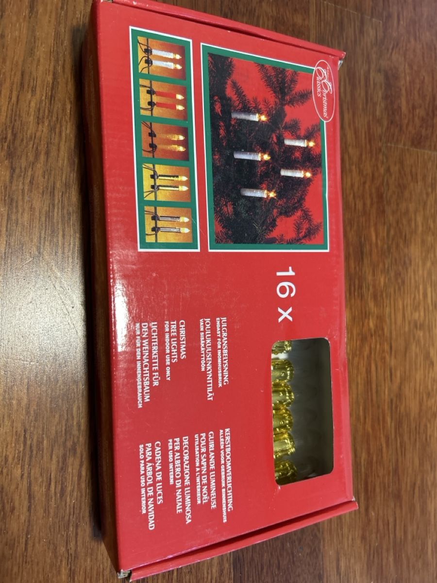 Weihnachtsbaumbeleuchtung – 16 Kerzen (230 V) (Neu (gemäss Beschreibung ...