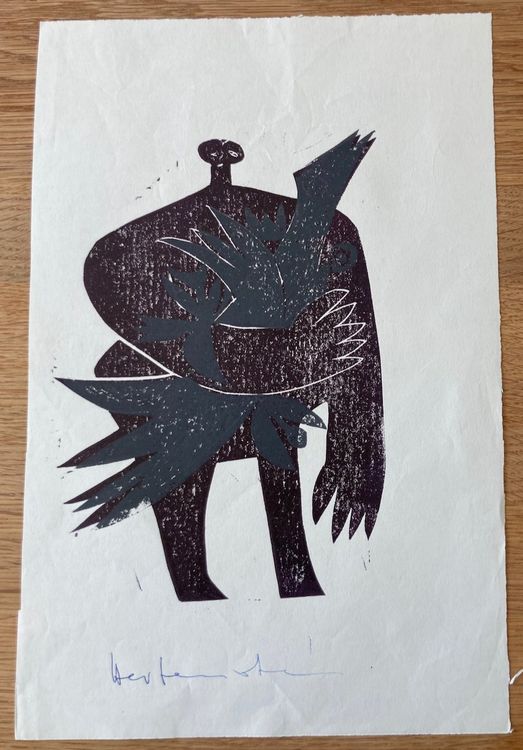 Holzschnitt handsigniert Axel Hertenstein (ID b4075) (Gebraucht) in Gelterfingen für CHF 10 ...