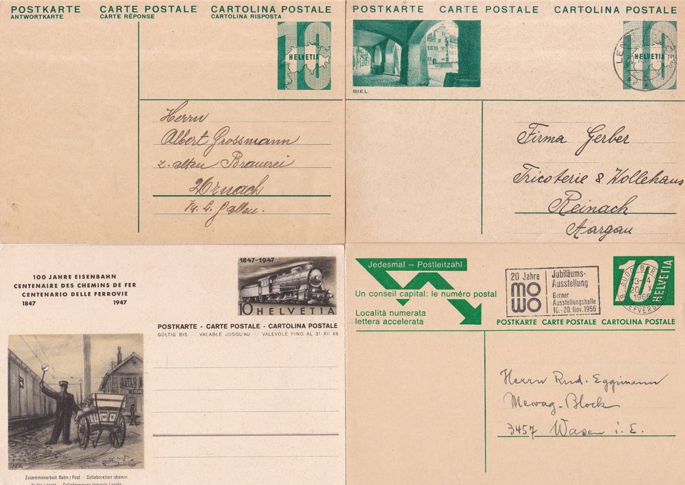 25 Stk. Alte CH Postkarten, Karten (Gebraucht) in Münchwilen AG für CHF 4 – mit Lieferung auf ...