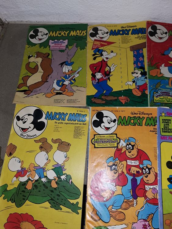 Micky Maus Comics Sammlung, Jahrgänge 70er, 80er, (Gebraucht) in ...