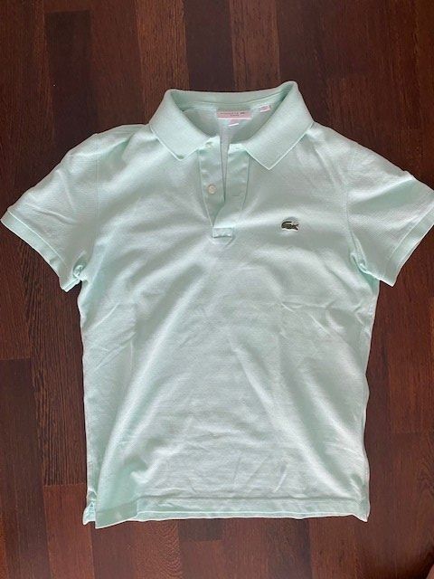 LACOSTE POLOSHIRT Gr. M – mint – slim, 1x getragen | Kaufen auf Ricardo