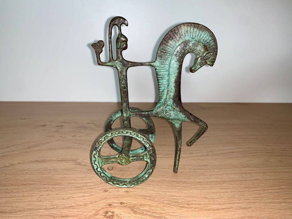 Griechische Figur Ritter Frederick Weinberg Bronze Messing (Gebraucht ...