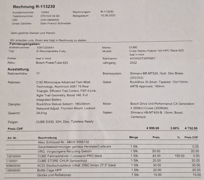 Cube Velo | Kaufen auf Ricardo