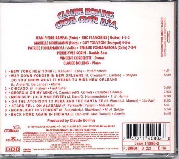 Cross Over USA - Claude Bolling, Guy Touvron, J-P Rampal, (D'occasion ...