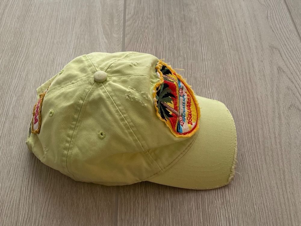 DSQUARED D2 CAP '05 GREEN DESTROYED CLASSIC RETRO MÜTZE (Gebraucht) in ...