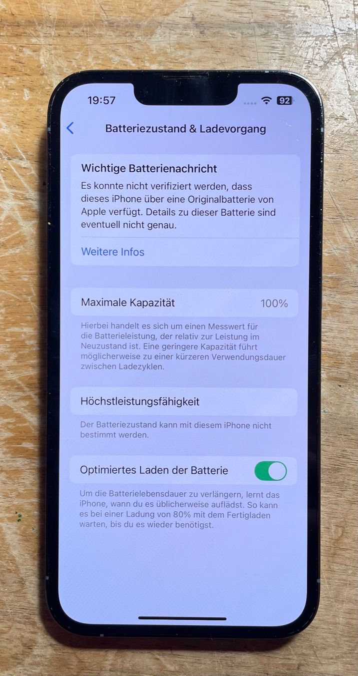 iPhone 12/12 Pro Premium Batterie Akku mit original Chip (Neu und ...