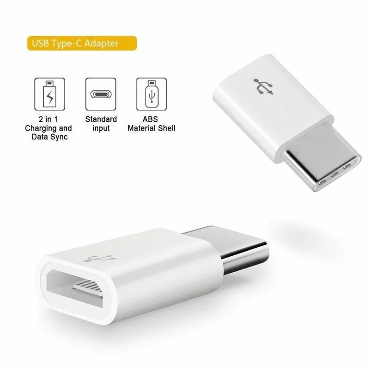 Micro USB (female) -zu- USB Type C (male) Adapter, fabrikneu (Neu und ...