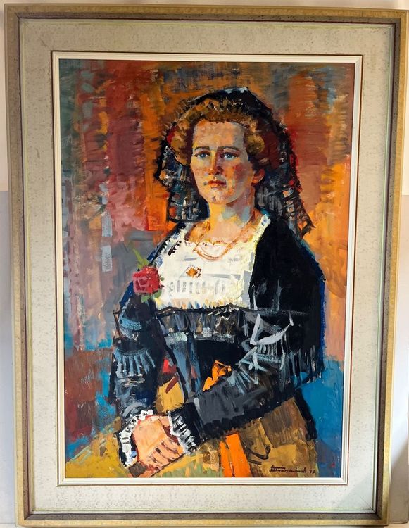 Armin Schwarzenbach 1914-2000 Damen Portrait Gr. ÖL Gemälde (Gebraucht) in Basel für CHF 280 ...