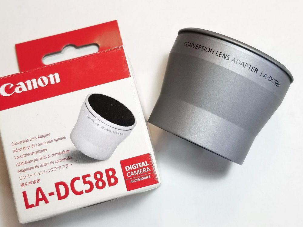 Canon Vorsatzlinsenadapter LA-DC58B (Neu und originalverpackt) in ...