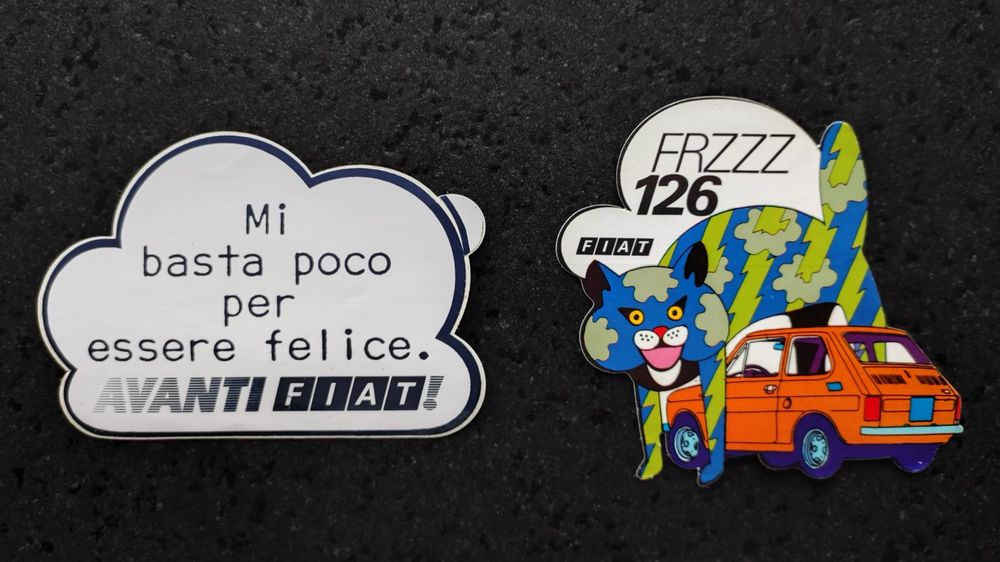 Fiat 126 - Original Sticker - Abziehbilder (Neu (gemäss Beschreibung ...