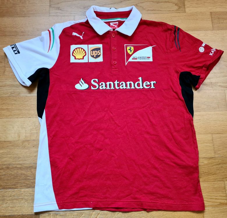 Scuderia Ferrari Polo Hemd Puma 176 Santander Shell Pirelli | Kaufen ...