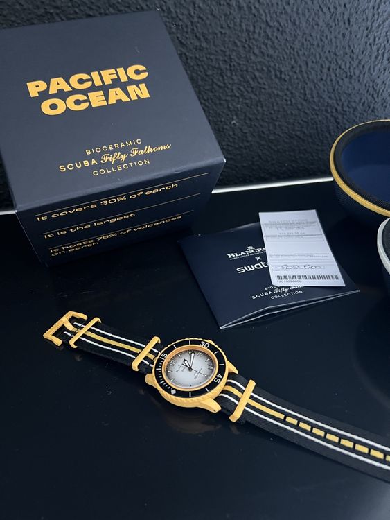 Swatch x Blancpain Fifty Fathoms Pazifik TOP! (Gebraucht) in Hagendorn ...