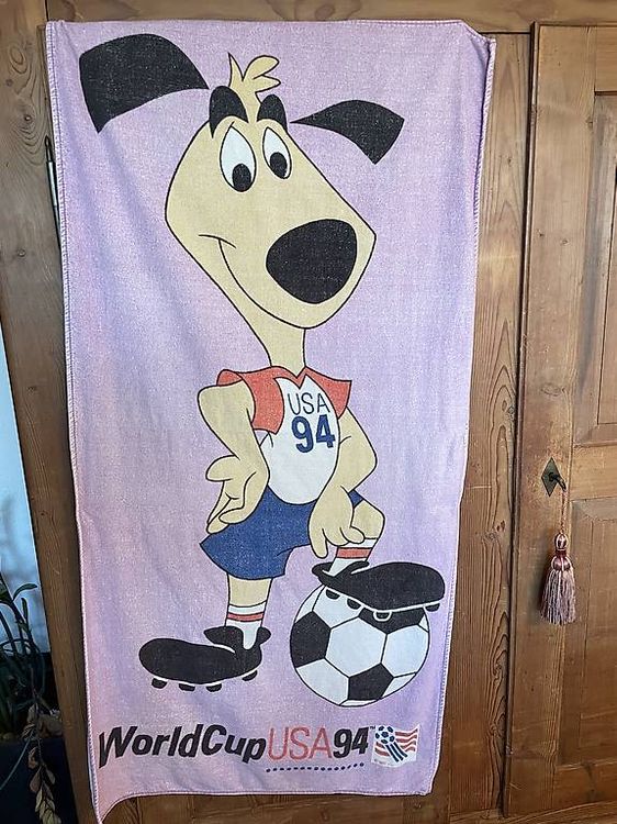 VINTAGE 1994 FIFA WORLD CUP Fussball WM Maskottchen.Tuch (Gebraucht) in ...