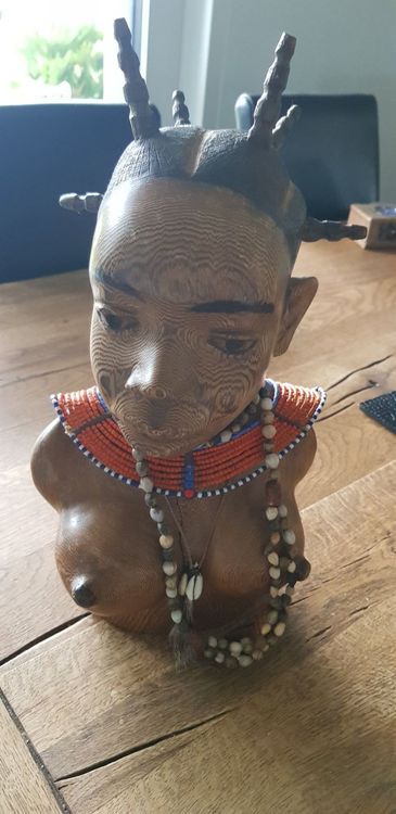 Afrikanische Büste aus Holz | Kaufen auf Ricardo