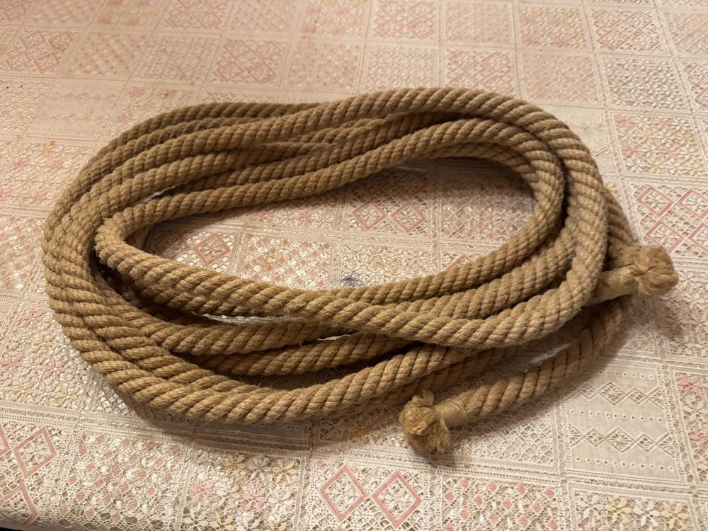 Hanfseil, robust und vielseitig einsetzbar, ca. 20 Meter (Gebraucht) in ...