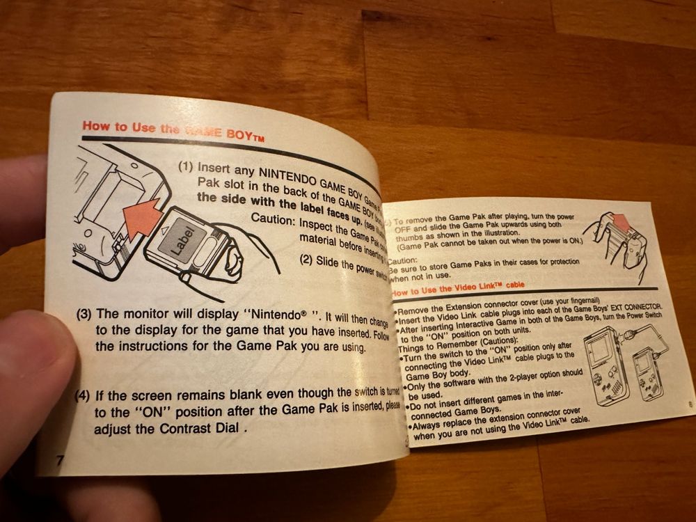 Notice / Manual / Spielanleitung : Game Boy DMG GB USA (Gebraucht) in ...