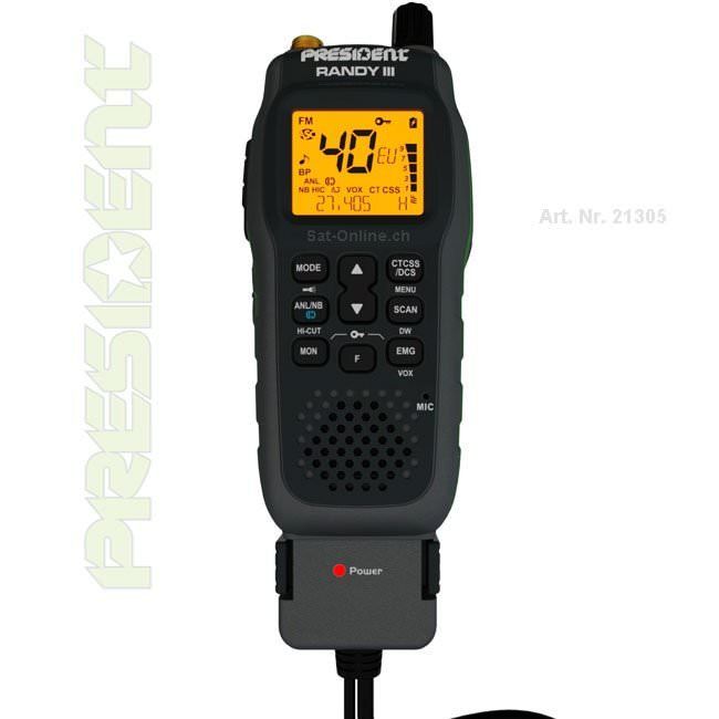 2x President RANDY 3 Handfunkgerät CB Radio (Neu (gemäss Beschreibung ...