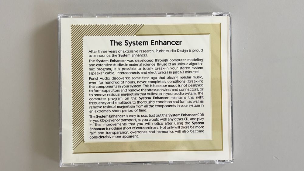 CD System Enhancer von Purist Audio Tuning Rar Topzustand (Gebraucht ...