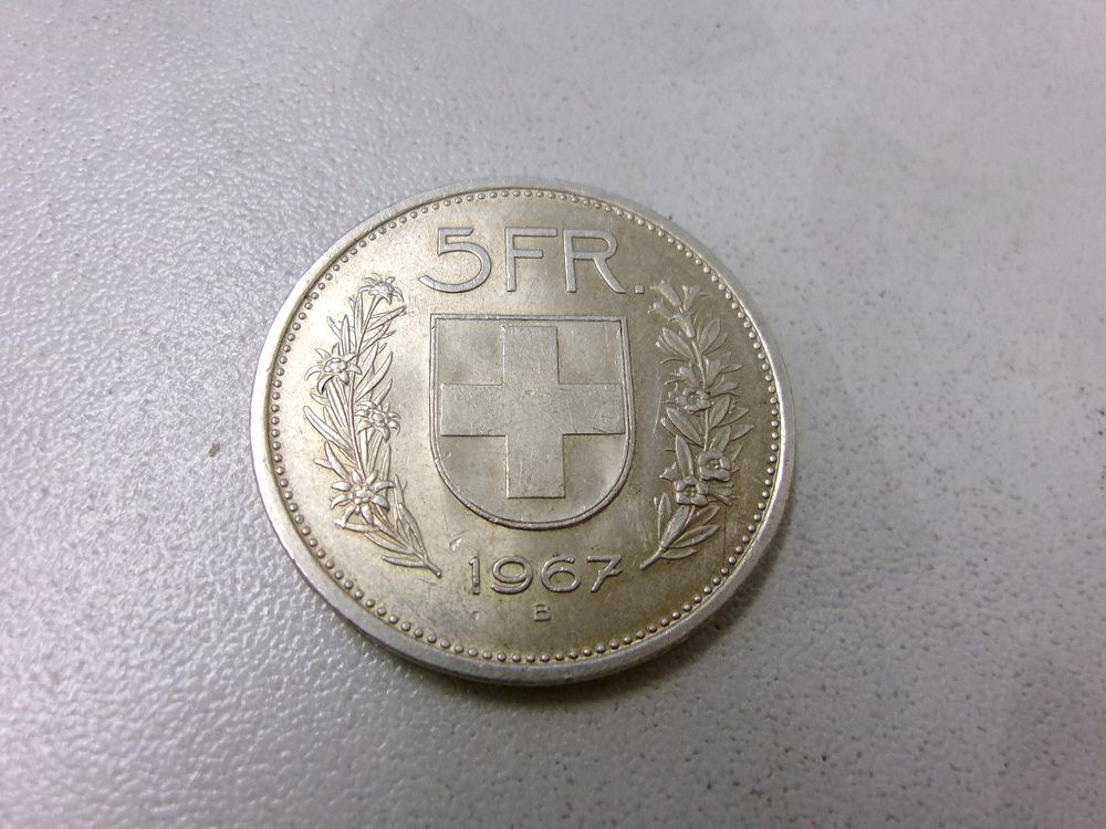 5 Franken 1967 Silber Unbereinigt (Gebraucht) in Bad Zurzach für CHF 8 – mit Lieferung auf ...
