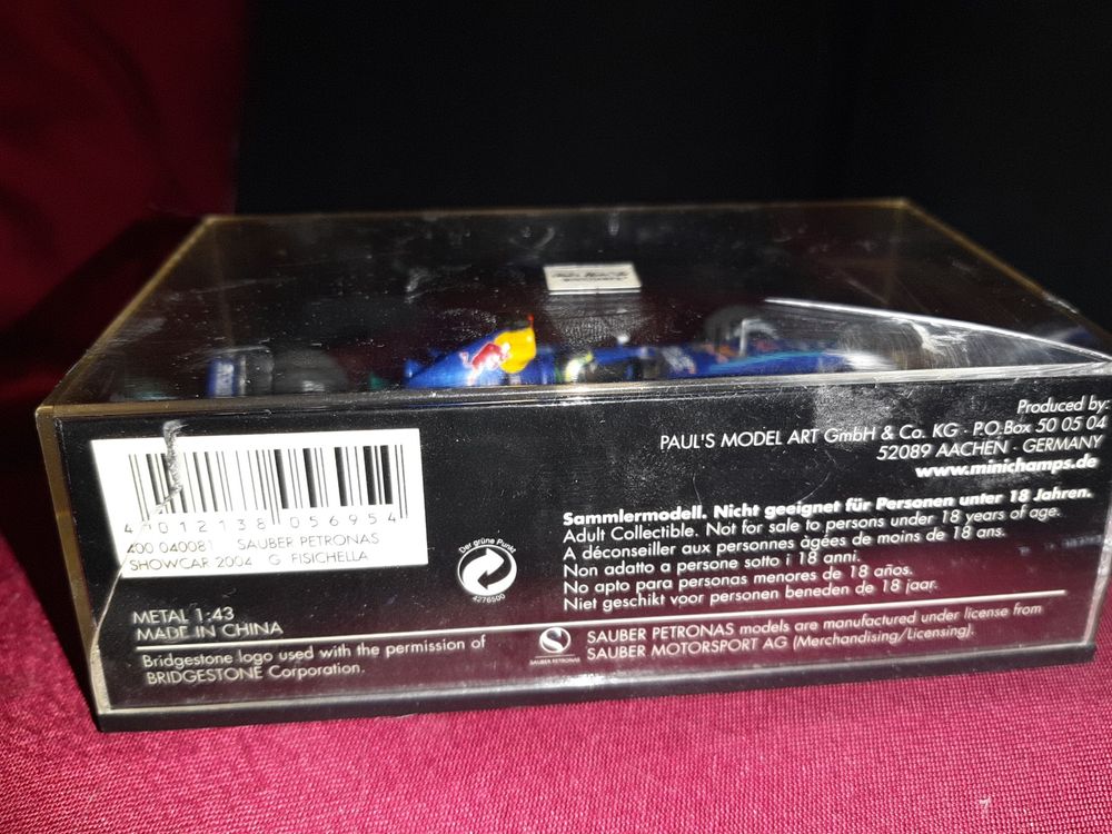 Modellauto 1:43 Sauber Petronas 2004 Formel1 G. Fisichella (Gebraucht ...