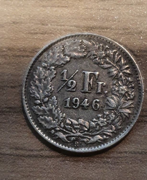 50 Rappen Silbermünzen Jahrgang 1946 | Kaufen auf Ricardo