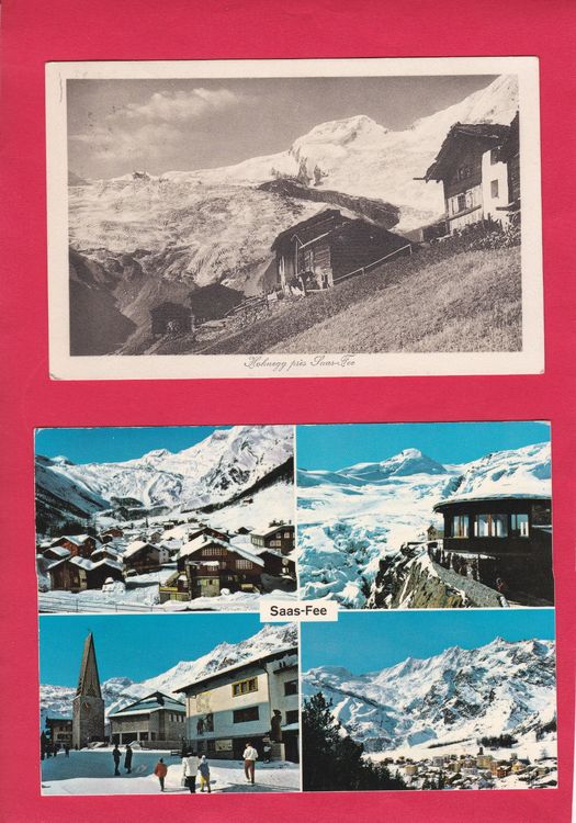16 Ansichtskarten Saas-Fee ab 1921 (Gebraucht) in Oberhelfenschwil für CHF 6 – mit Lieferung auf ...
