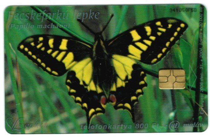 transparente Telefonkarte Ungarn Schmetterling 30'000 Ex | Kaufen auf Ricardo