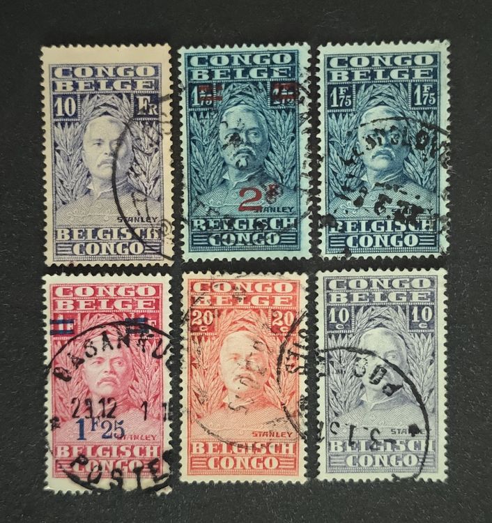 Belgisch-Kongo 1928-31, Sir Henry M. Stanley, LoT gestempelt | Kaufen ...