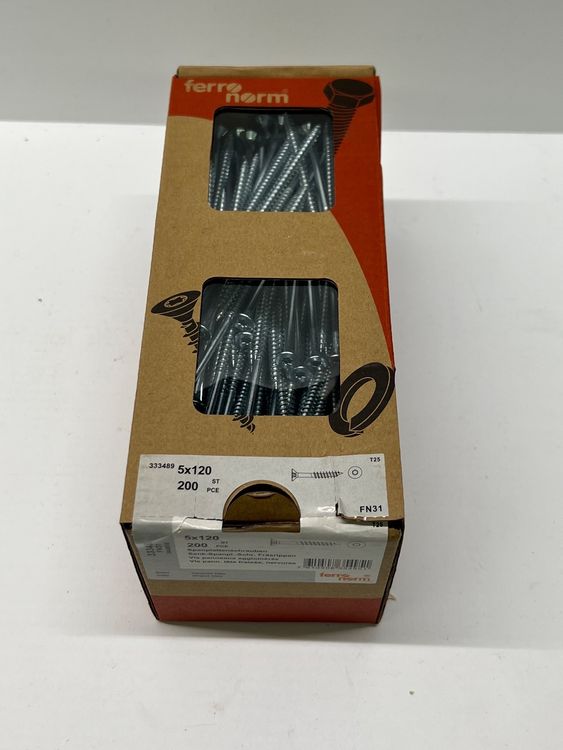 Ferro norm Spannplattenschrauben 5x120 200 St. (24135) (Neu (gemäss ...