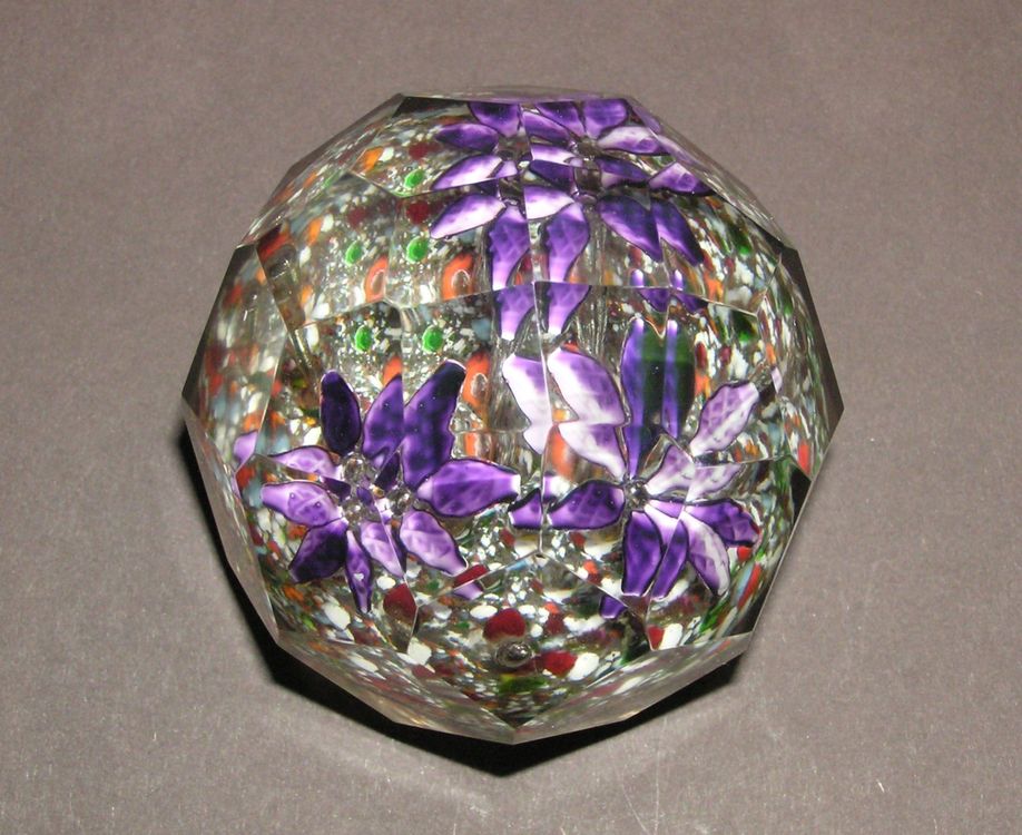 ANTIKER FACETTIERTER PAPERWEIGHT BRIEFBESCHWERER (Gebraucht) in ...