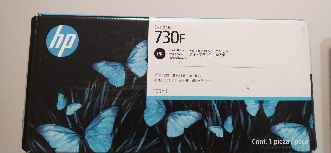 HP Tintenpatrone 730F schwarz 300ml 1XB28A (ink cartridge) (Neu und ...