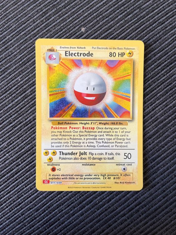 Pokemon Electrode Holo CLC Classic Collection (Neu (gemäss Beschreibung ...